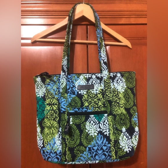 Vera Bradley | Bags | Vera Bradley Villager Bag Blue And Green Pattern ...